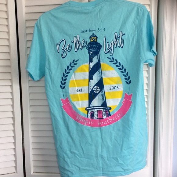 Simply Southern | Tops | Simply Southern Lighthouse Short Sleeve Tshirt ...
